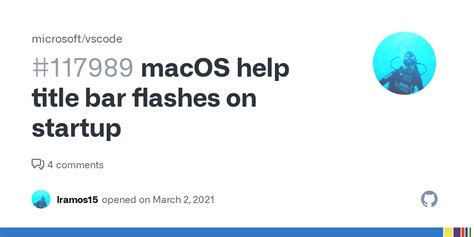 MacOS Help Title Bar Flashes On Startup Issue Microsoft Vscode GitHub