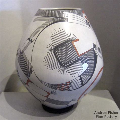 Nicolas Quezada Polychrome Jar With Geometric Design