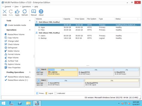 Moveaddmerge Unallocated Space In Windows Server 2012 R2