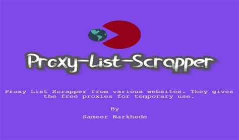 Proxy List Scrapper