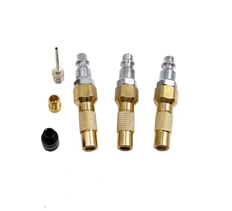 Bstenky 3pcs Air Chucks For Tiresbrass Screw On Tire Inflator Chucks