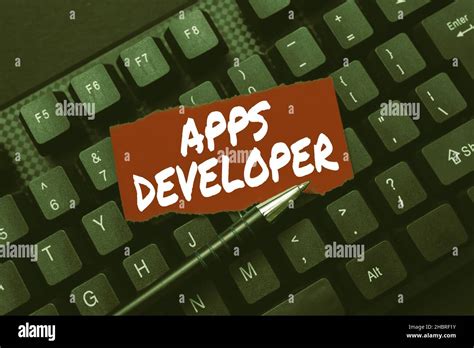 Text Caption Presenting Apps Developer Business Idea Graphic Artist
