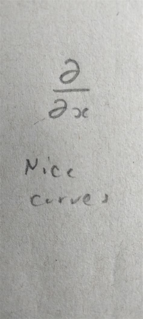 Is It Just Me Or Partial Derivative Notations Are Just Really Good