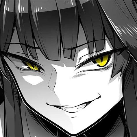Evil Anime Girl Smile Drawing