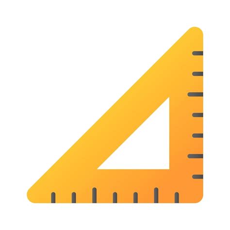 Premium Vector Tool For Measurement Or Calculating Length Premium Icon Of Ruler Triangular