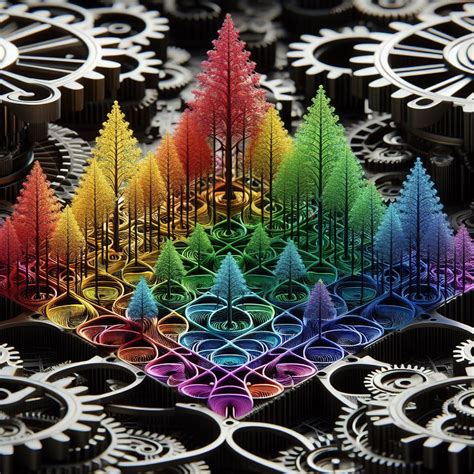 Fractal Gears Wirh Fibonacci Trees By Thomashereandthere On Deviantart