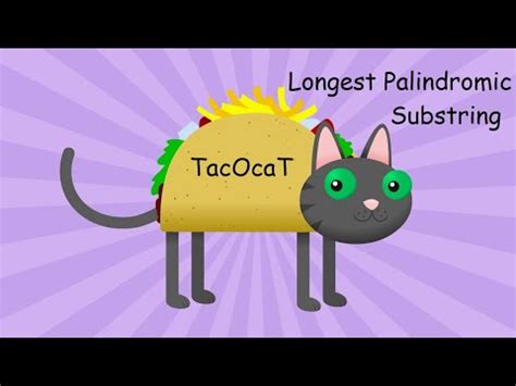 Longest Palindromic Substring LeetCode Python YouTube