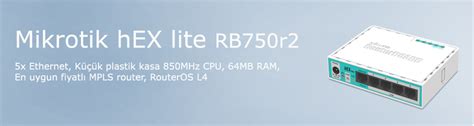 Mikrotik hEX Lite RB750r2 Mikrotik Türkiye