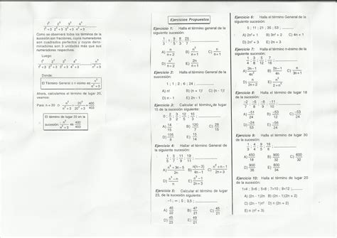 Sucesiones Sucesiones Formulas De Recurrencia
