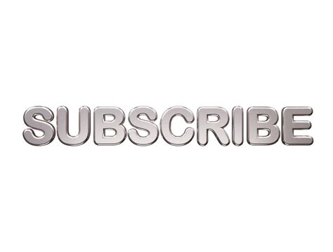 Follower Text Effect Subscribe Vector 3d Rendering Illustration