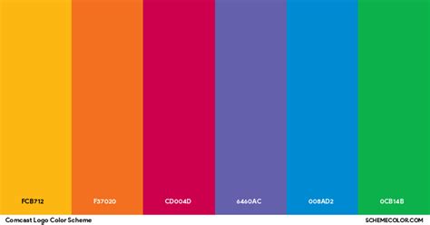 comcast logo colors brands and logos