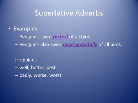Superlative Adverbs Examples Superlative Adverbs Examples