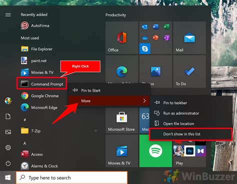 How To Remove Most Used Apps In The Windows Start Menu