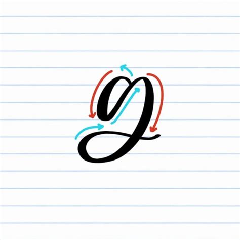 Calligraphy G Uppercase Lowercase Strokes And Practice