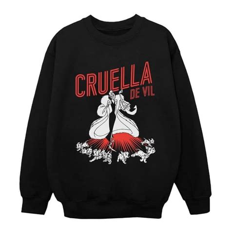Disney Girls Cruella De Vil Dalmatians Sweatshirt Cdon