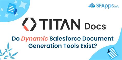 Dorian S On Linkedin Salesforce Salesforcedevelopment Documentgeneration Titan