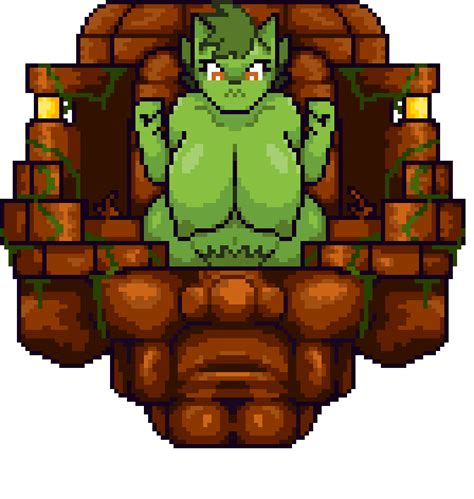 Rule 34 Animated Colored Golem Terraria Monster Girl Pancaketomo