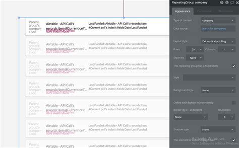Table Not Displaying Rows Database Bubble Forum