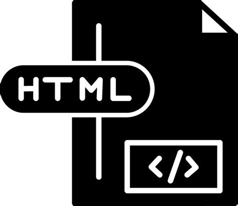 Html File Vector Icon 36785985 Vector Art At Vecteezy
