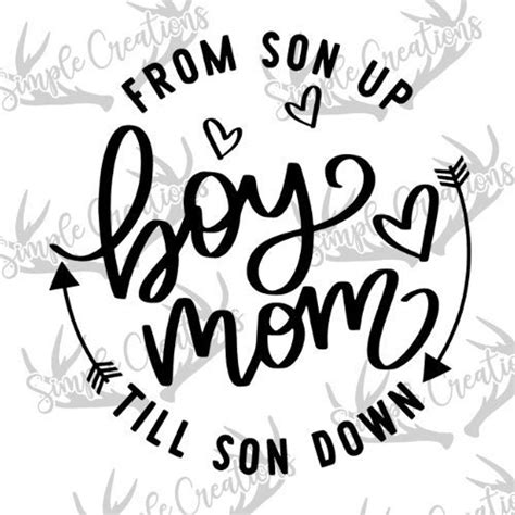 Boy Mom From Son Up Till Son Down Svg Etsy