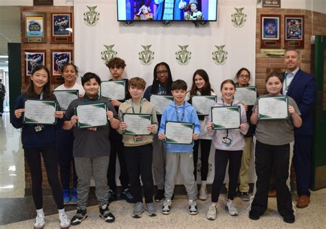 Middle School Celebrates ‘caught Being Kind Students For March 2025