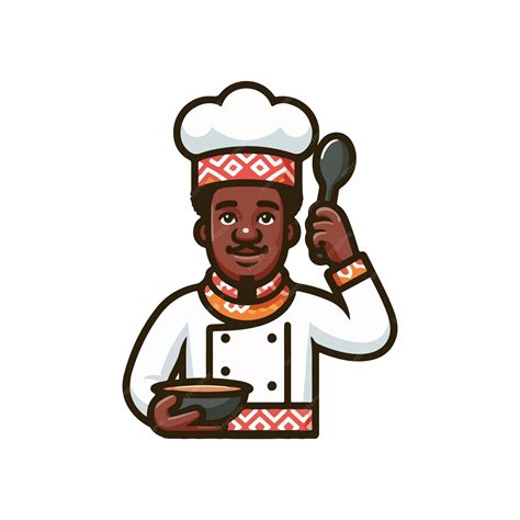 Premium Vector Black African Chef Ai Generated Image
