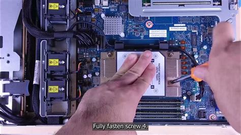 Lenovo Thinksystem Sr250 V3 Installing A Heat Sink Youtube