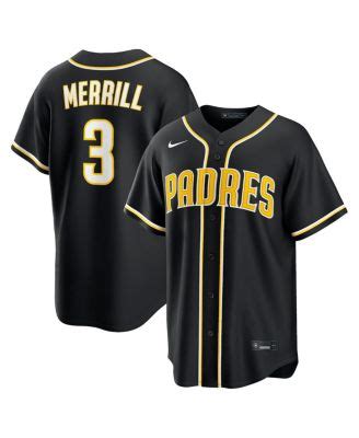 Nike Mens Jackson Merrill Black San Diego Padres 2026 Replica Fashion