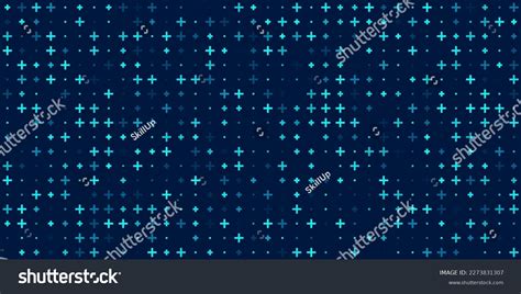 Mathematical Plus Symbols Seamless Pattern Math Stock Vector Royalty