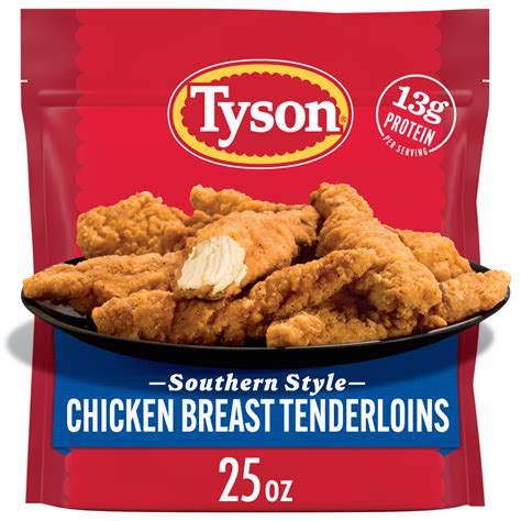 Tyson Frozen Southern Style Chicken Breast Tenderloins 25 Oz Frys