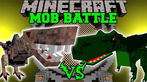Nastysaurus Vs T Rex Minecraft Mob Battles Orespawn Mods Youtube