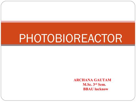 Photobioreactor Ppt
