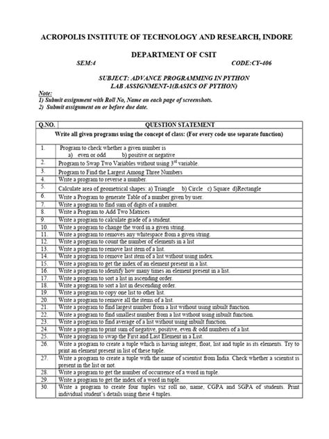 Assignment 1 Cy Adv Python Pdf Numbers Function Mathematics