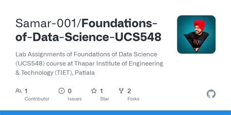 GitHub Samar Foundations Of Data Science UCS Lab Assignments Of Foundations Of Data