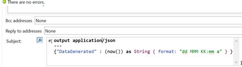 Dataweave Getting Error While Sending Email Subject With Expression Stack Overflow