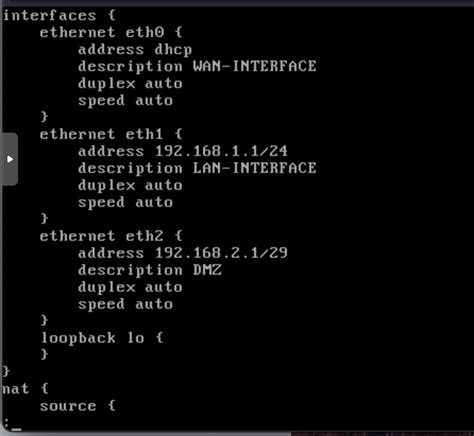 Vyos Nat Source Rule [eth0] Is Not Valid Set Failed R Vyos