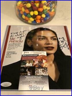 Alexandria Ocasio Cortez Time Magazine Cover Signed And Inscribed Jsa