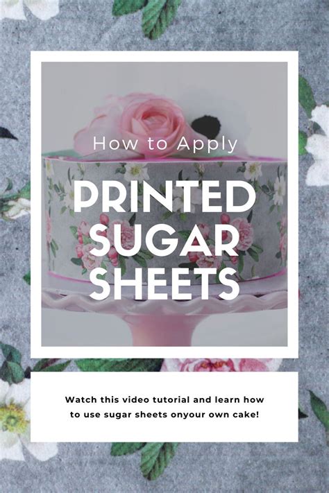 How To Apply Sugar Sheets To Cake At Jasper Saranealis Blog