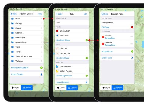 Creating New Feature Classes Touch Gis User Guide