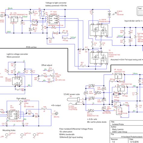 Fiber Optic Isolated Voltage Probe