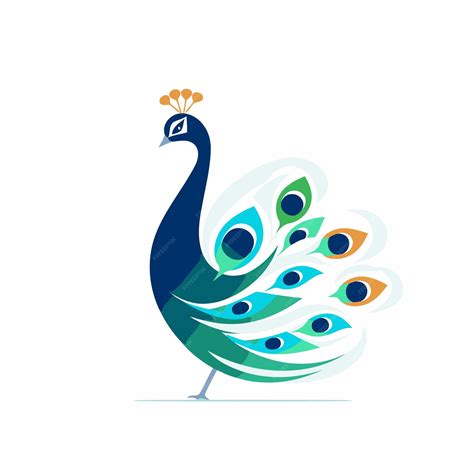 Peacock Vector Logo Design Template Beautiful Peacock Illustration