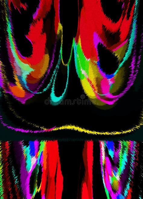 Abstraction Interior Graphic Painting Abstract Art Picture Design Stock Illustration