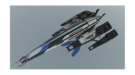 3d Printed Normandy Sr2 From Mass Effect 3 Etsy
