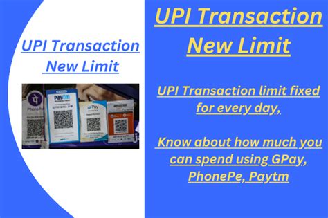 UPI Transaction New Limit Big News UPI Transaction Limit Fixed For Every Day Know About How