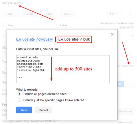 How To Filter Out A Long List Of Sites From Google Search Web Applications Stack Exchange