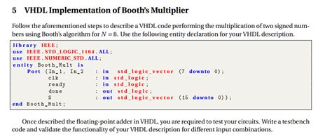 Solved 4 Booth S Multiplication Algorithm Booth S Algorithm Chegg Com