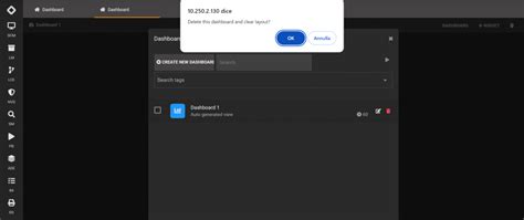 Delete A Dashboard SGBox Next Generation SIEM SOAR