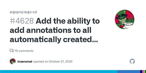 Add The Ability To Add Annotations To All Automatically Created
