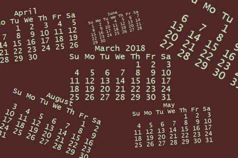 在 linux 命令行上使用日历 linuxstory