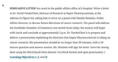 Solved Learning Objectives After Completing Chapter 8